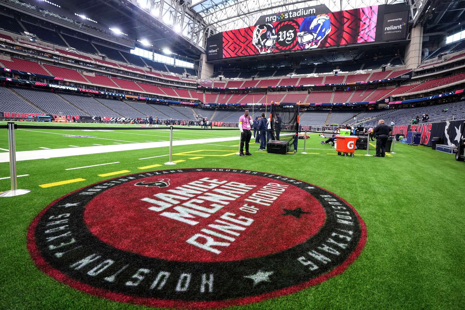 Why is Janice McNair in the Houston Texans' Ring of Honor?