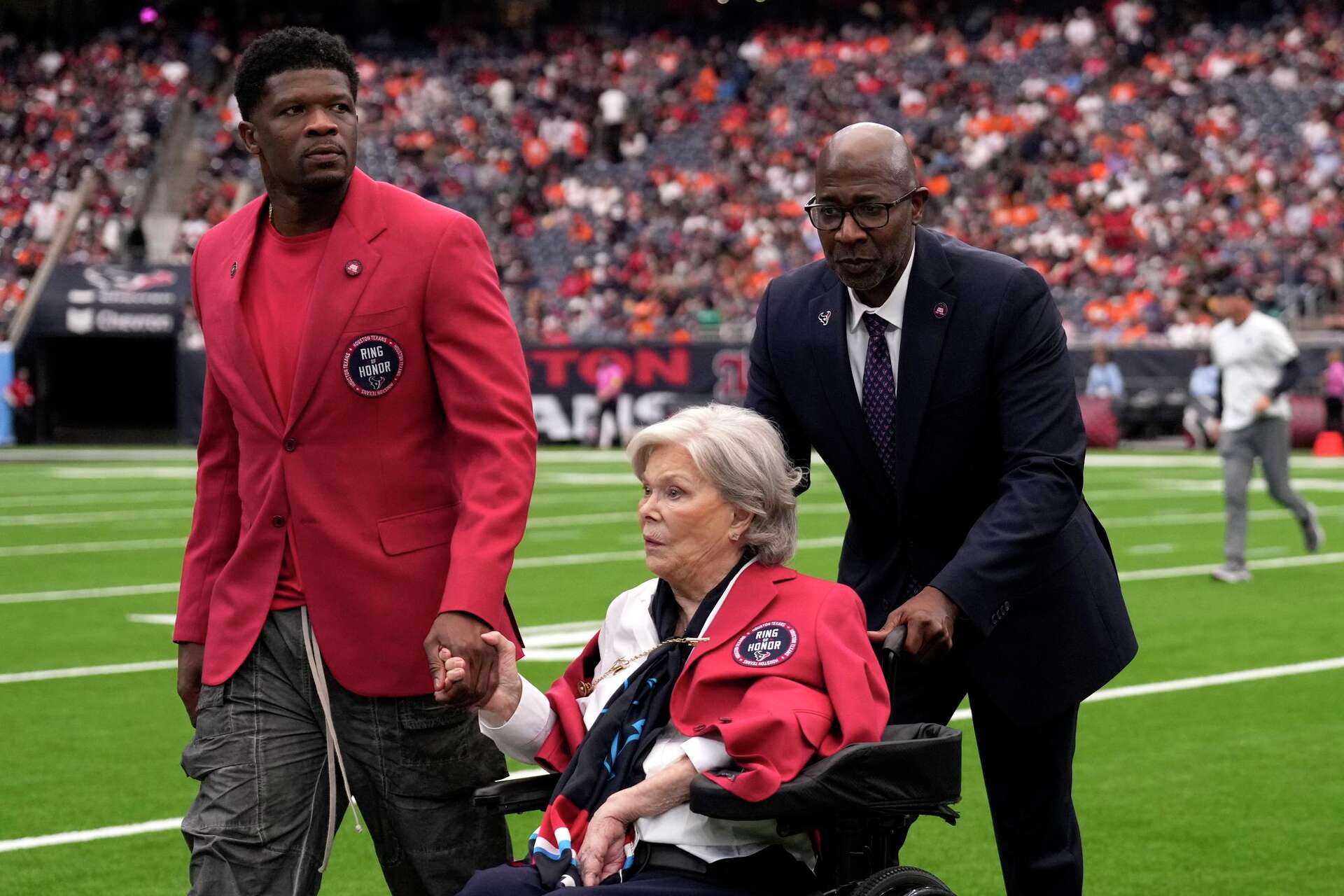 Why is Janice McNair in the Houston Texans' Ring of Honor?