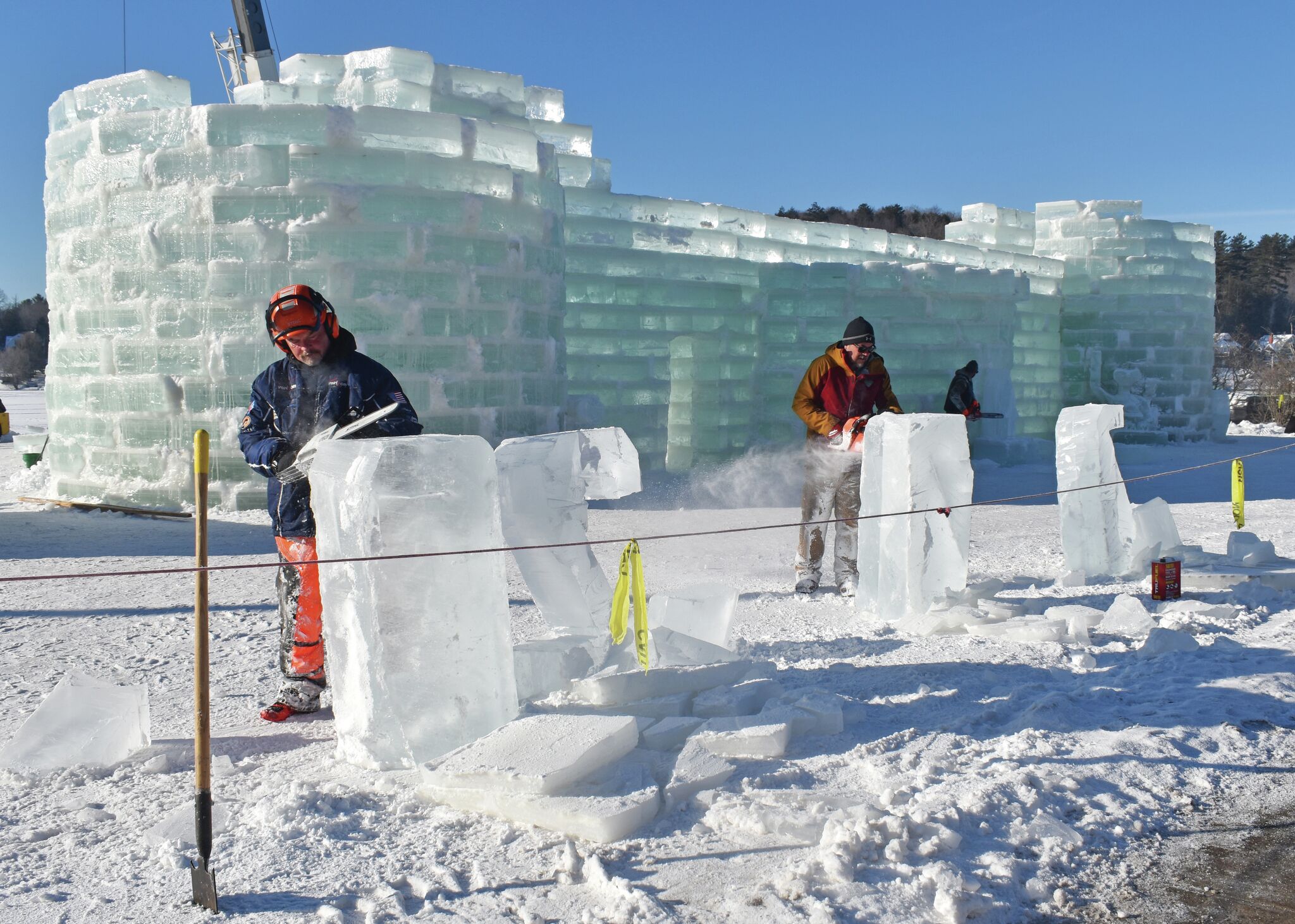 It takes a village to build an ice palace in Saranac Lake