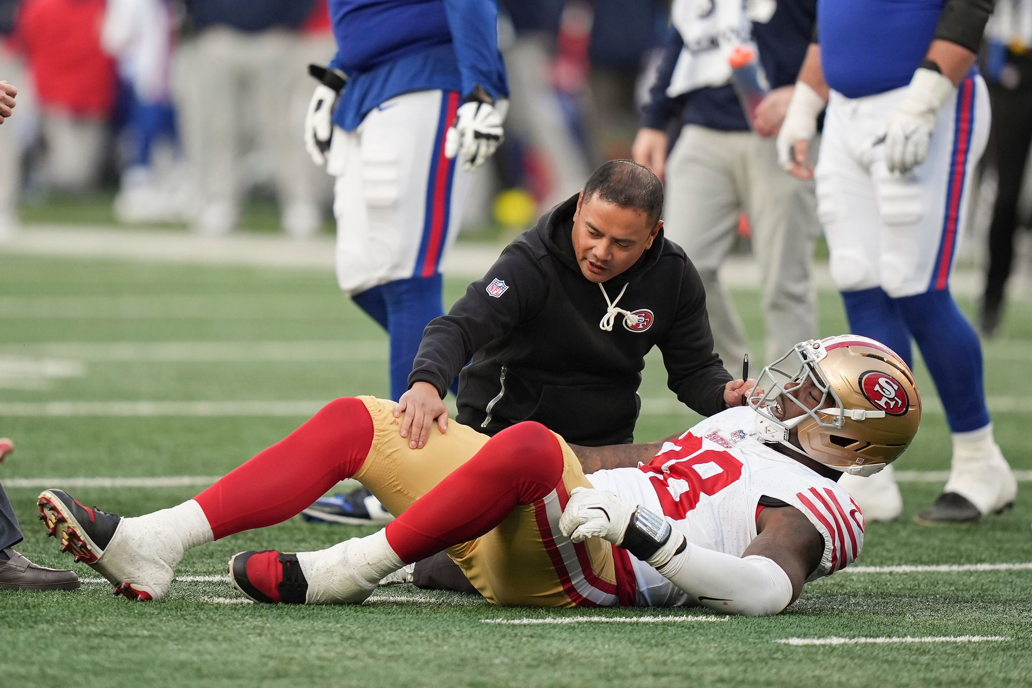 49ers' Mykel Williams out for season with torn ACL, adding to injury woes