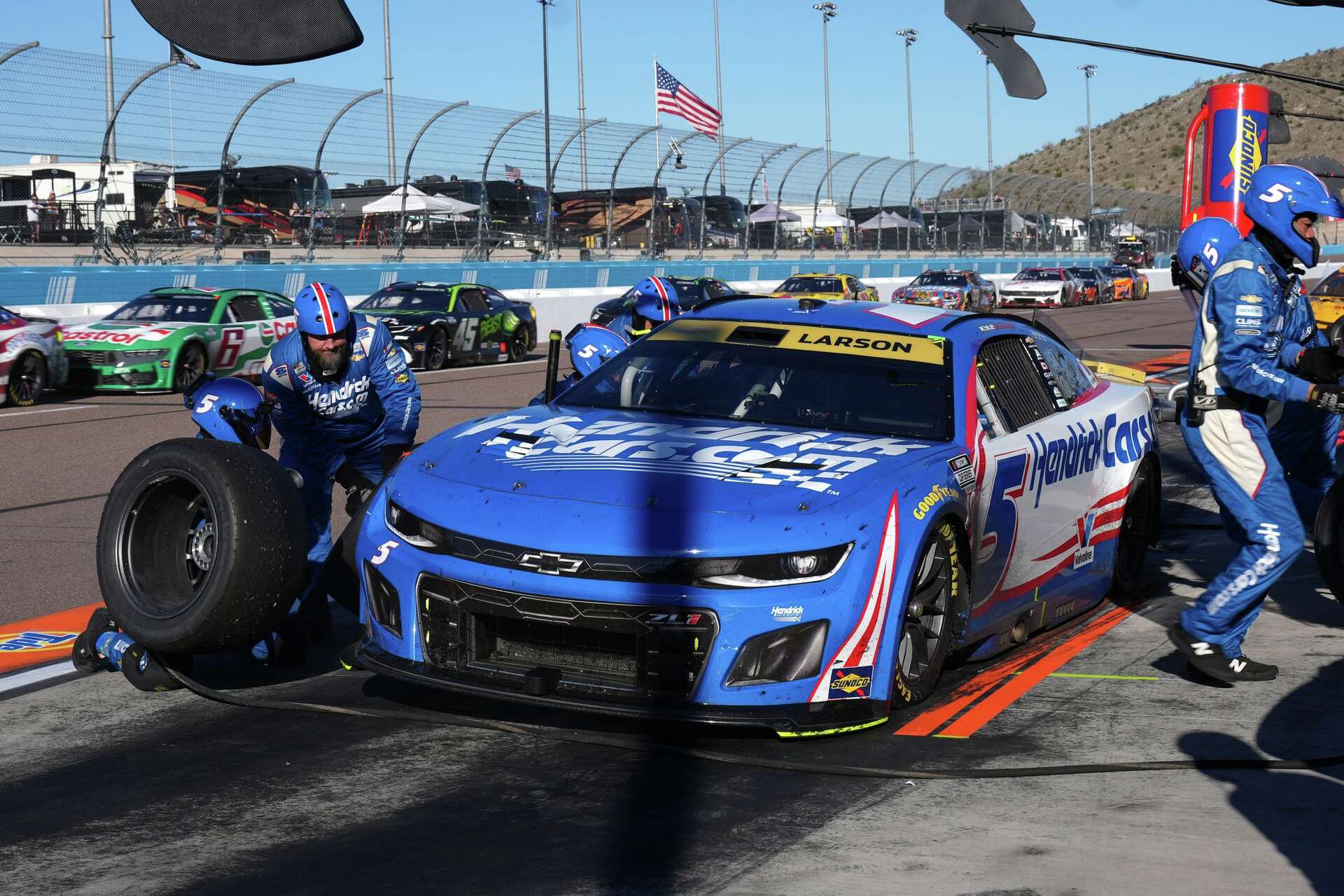 Kyle Larson wins second NASCAR championship, denying Denny Hamlin