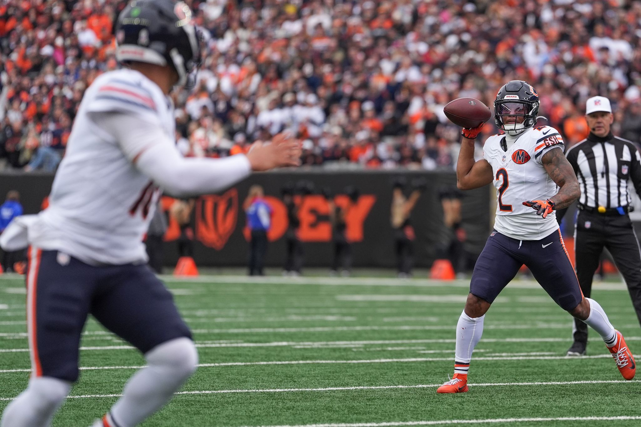 Caleb Williams has milestone game for a QB with 2 catches in Bears ...
