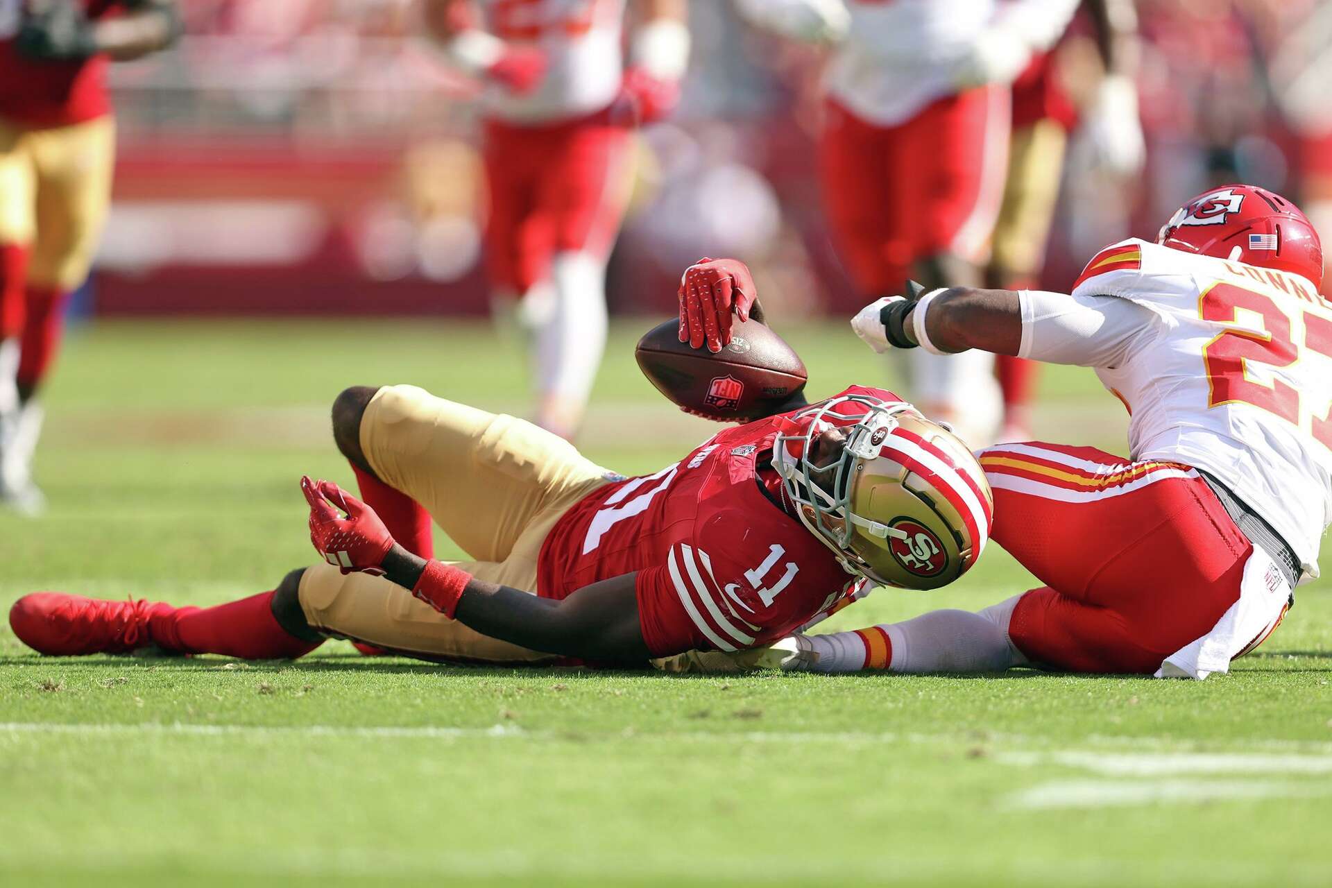 49ers’ wide receivers Brandon Aiyuk, Ricky Pearsall remain unavailable