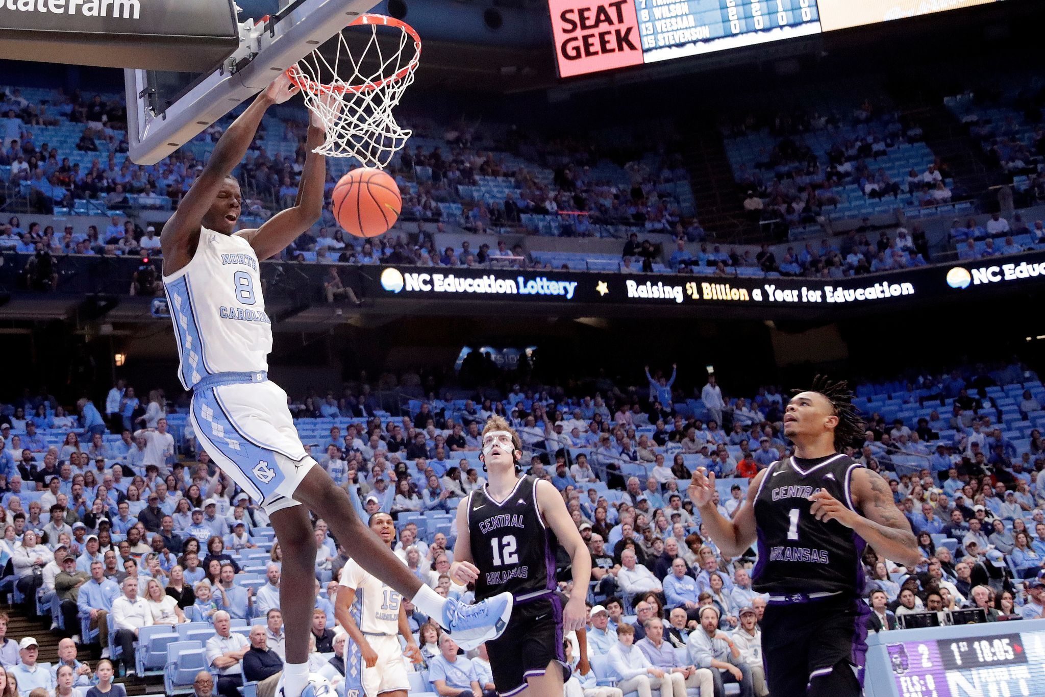 Newcomers Wilson and Bogavac power No. 25 North Carolina to a 94-54 rout of Central Arkansas