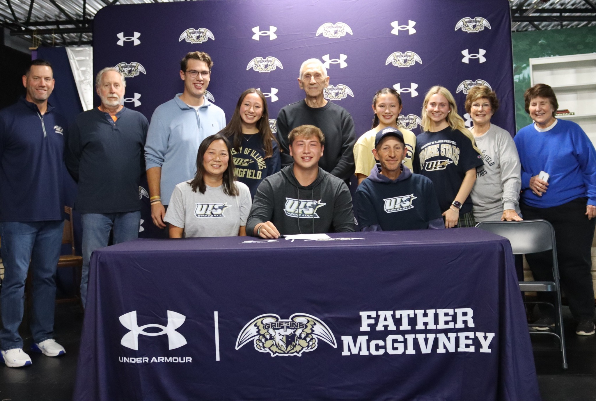 Father McGivney celebrates 11 college commitments for sports