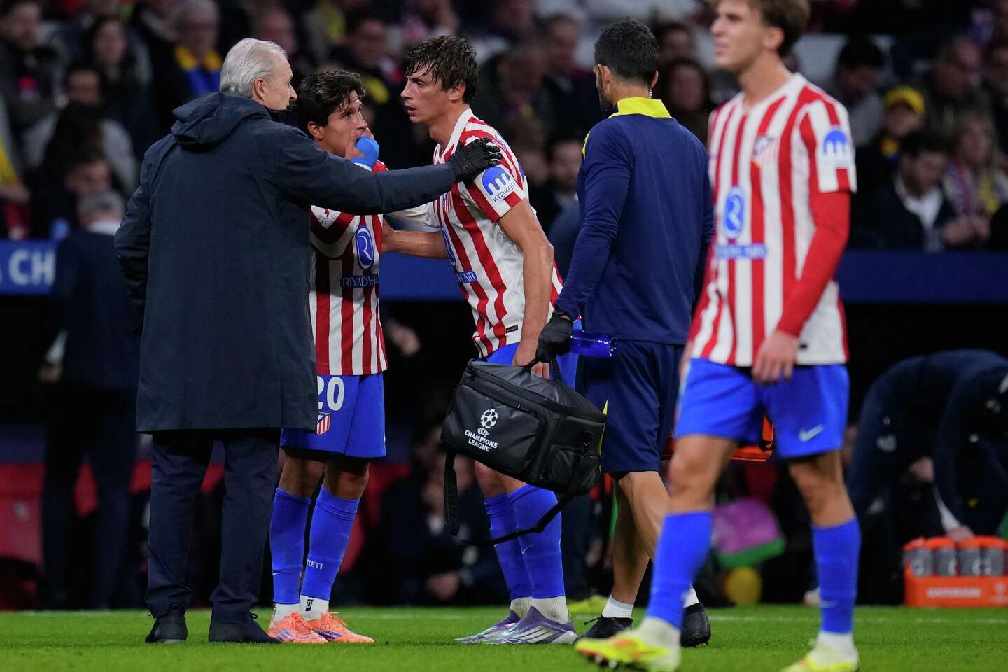 Robin Le Normand injured in Atletico Madrid's Champions League match