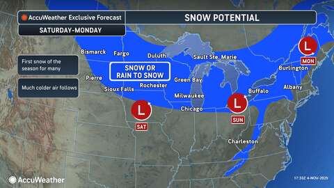 Michigan snow forecast: Cold blast may bring light snow this weekend