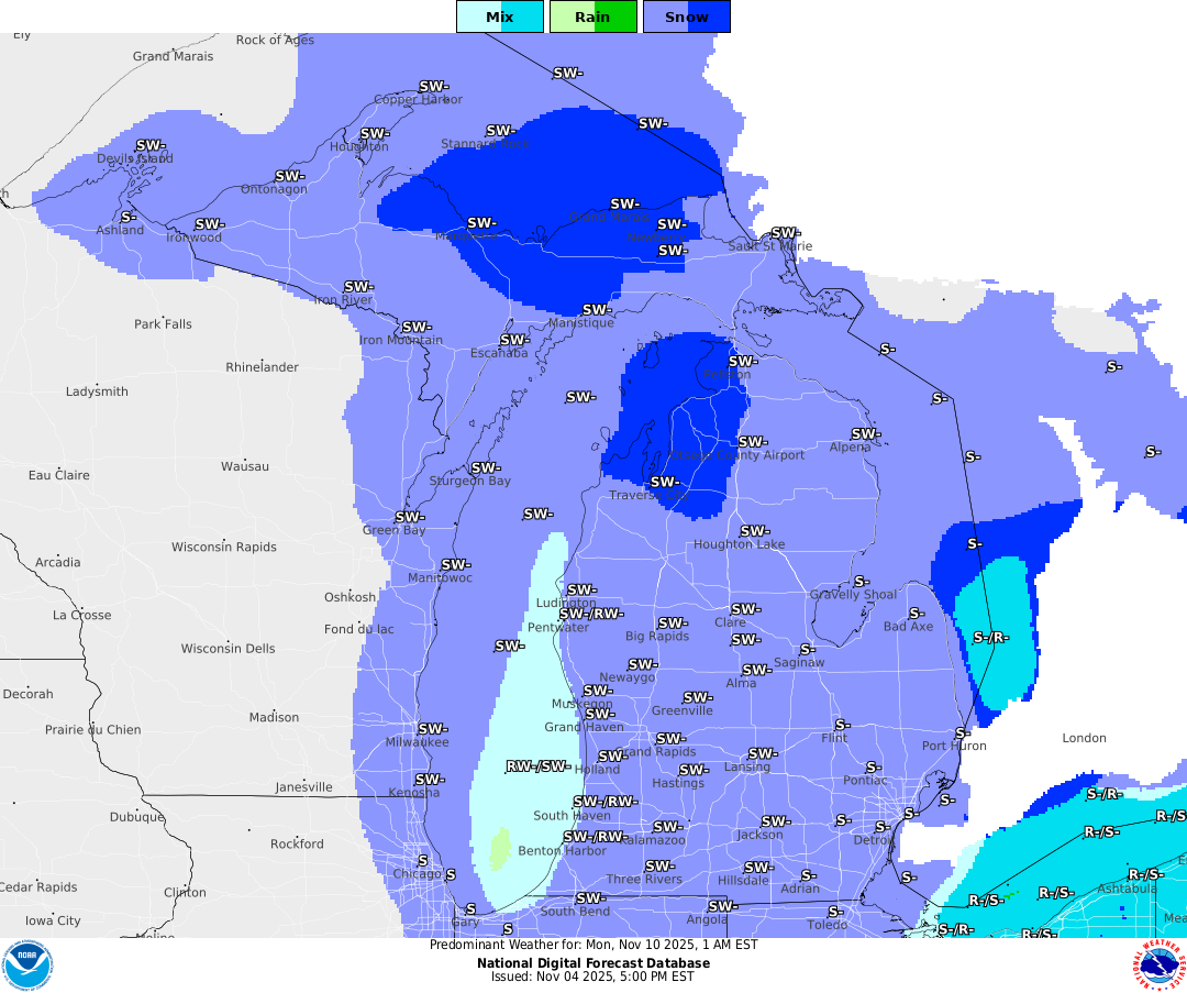 Michigan snow forecast: Cold blast may bring light snow this weekend