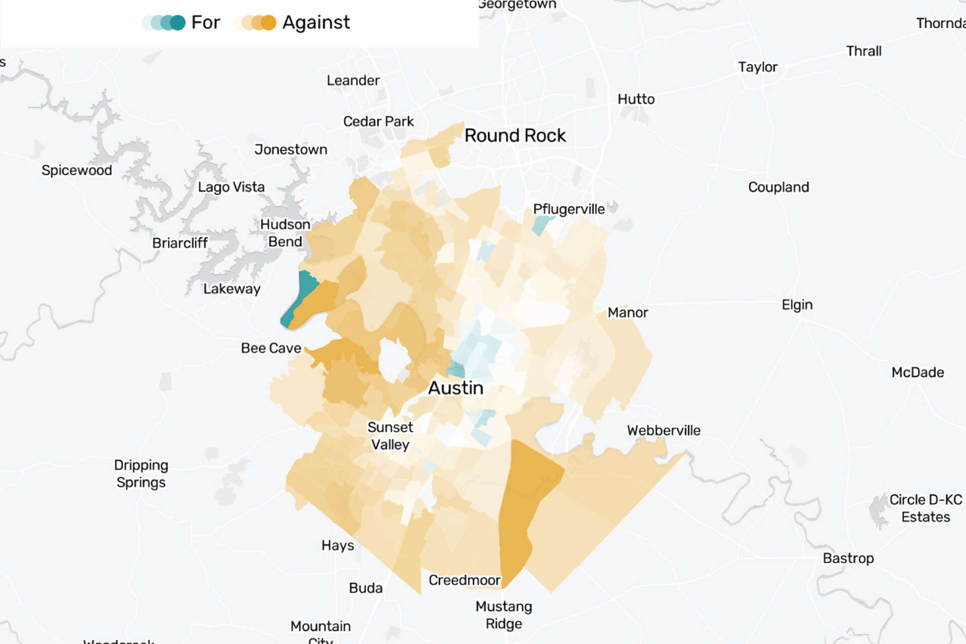 How did your Austin neighborhood vote on Prop Q? See map