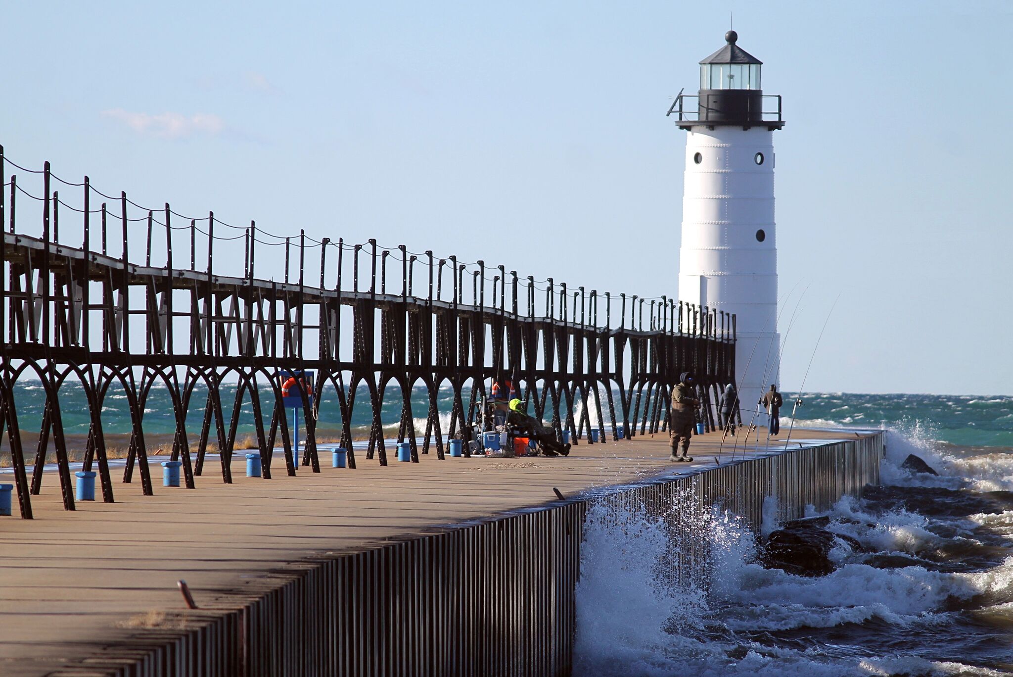 Lake Michigan pier fishing bringing steelhead, coho salmon catches