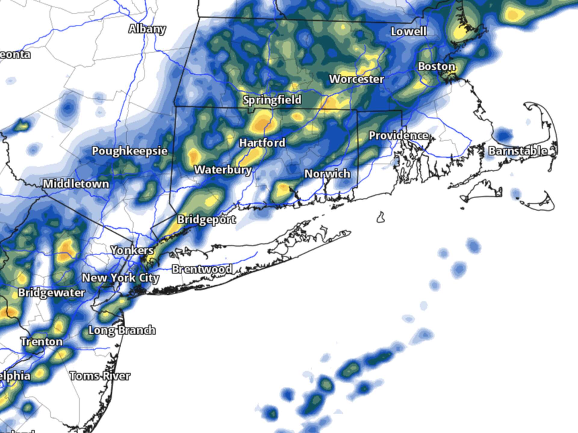 Rain and wind could spoil Friday evening plans in CT