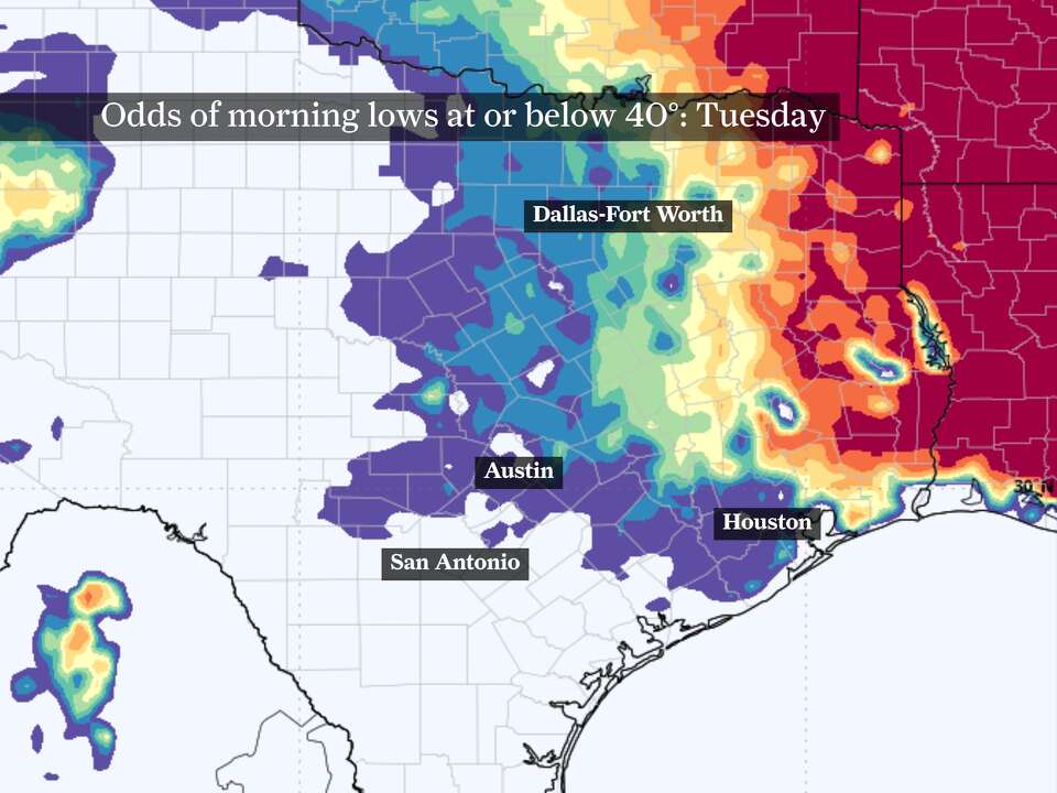 Houston weekend brings temperature plunge from summer to winter