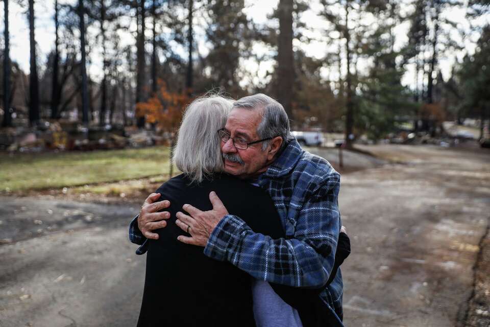 This Chronicle photo captures the chaos and panic of the Camp Fire