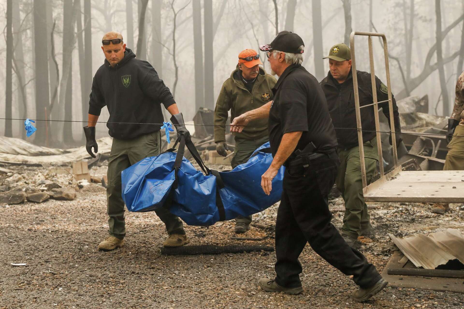 This Chronicle photo captures the chaos and panic of the Camp Fire