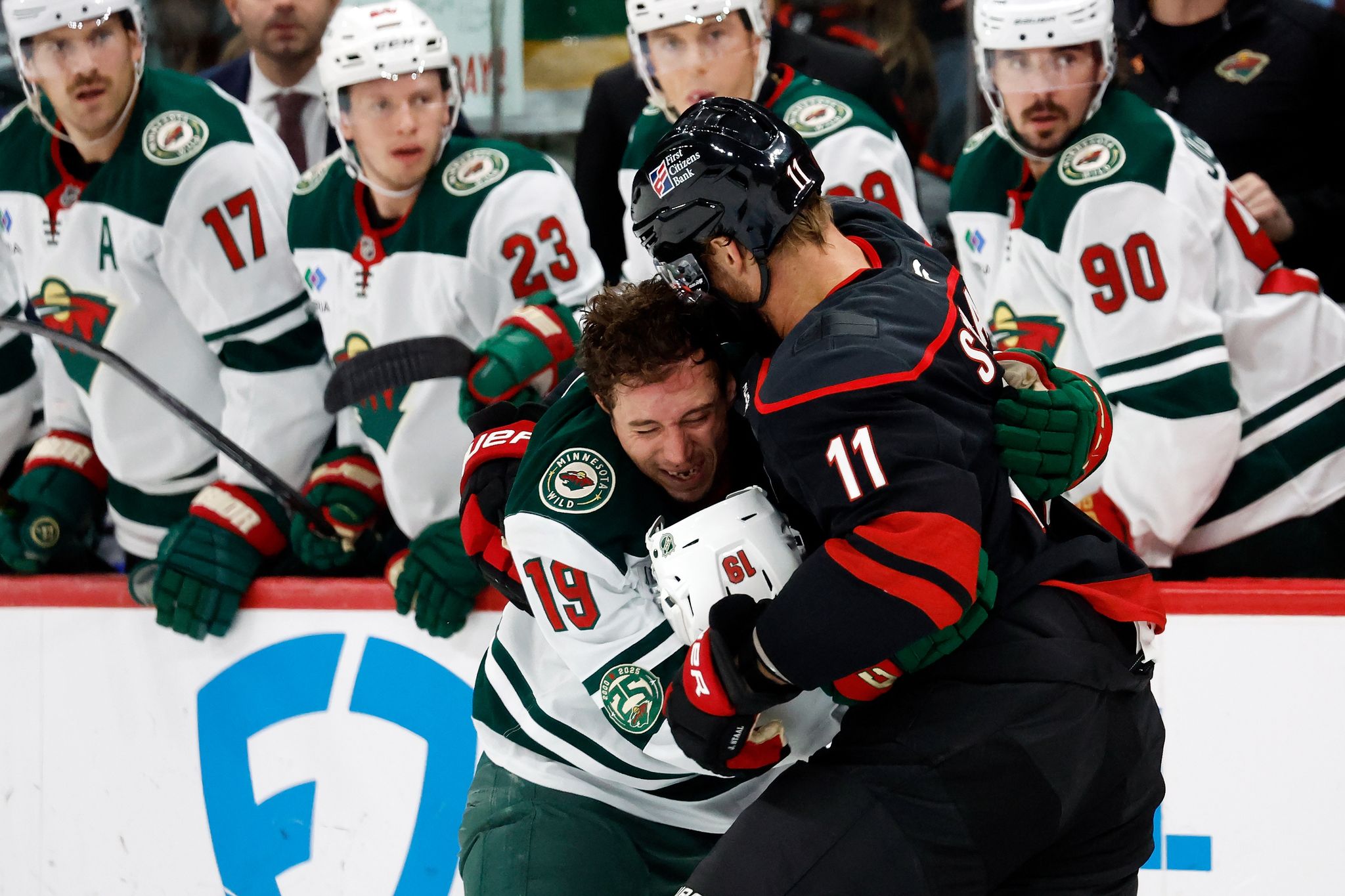 Jordan Staal marks Hurricanes milestone with rare fight