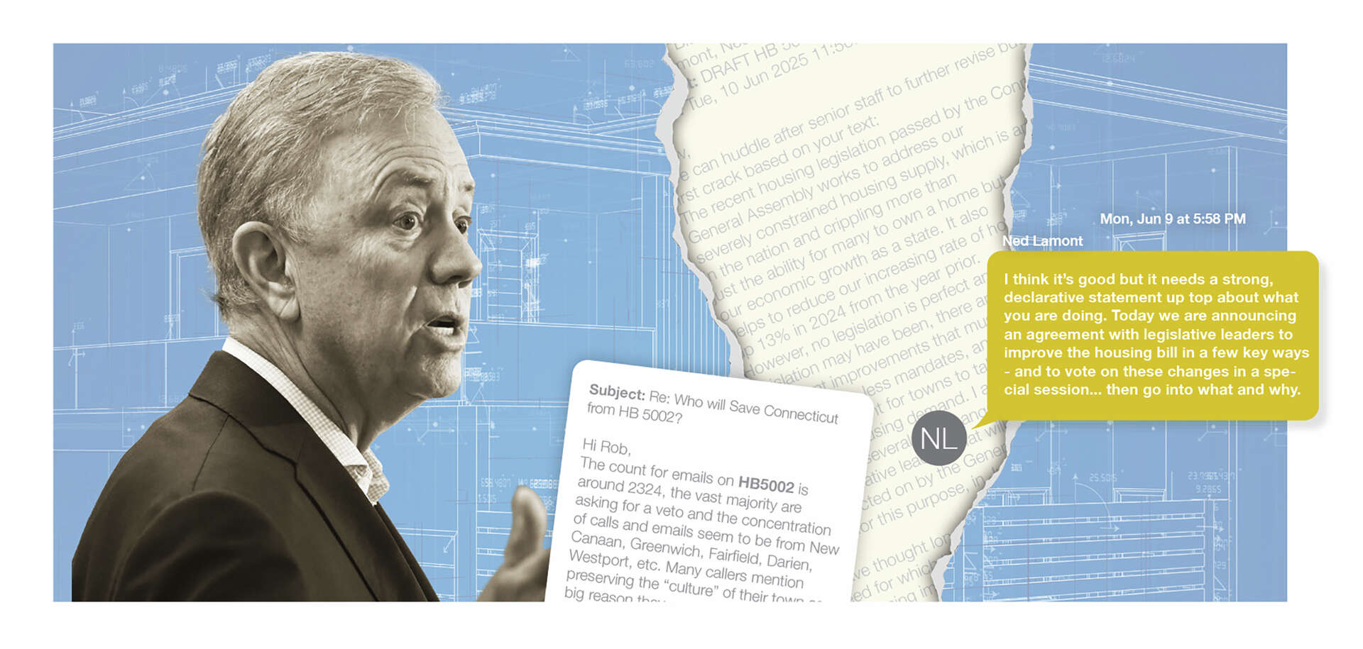 Lamont considered signing CT housing bill before veto, emails show
