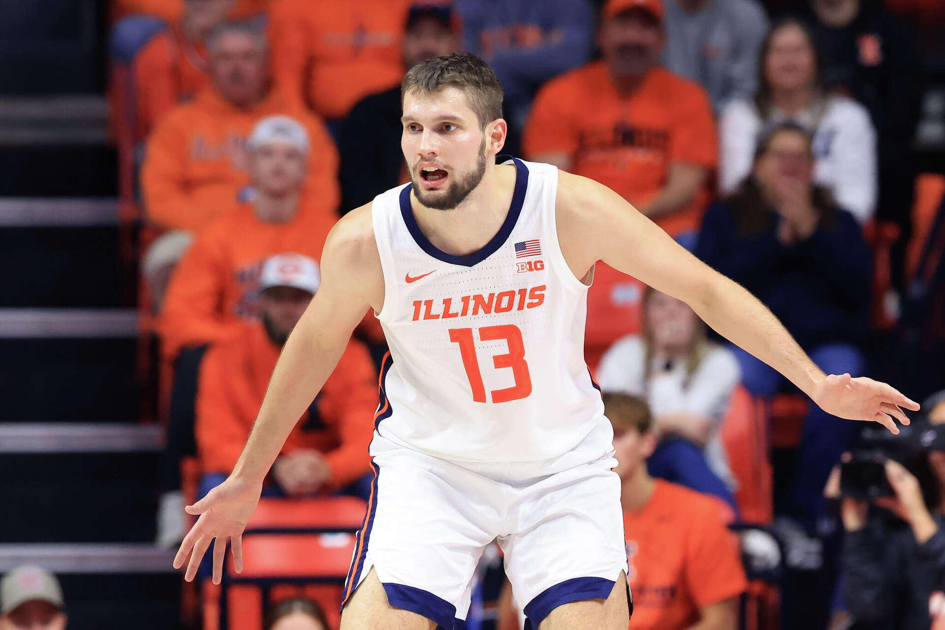 Illinois' Brad Underwood addresses Tomislav Ivisic practice injury