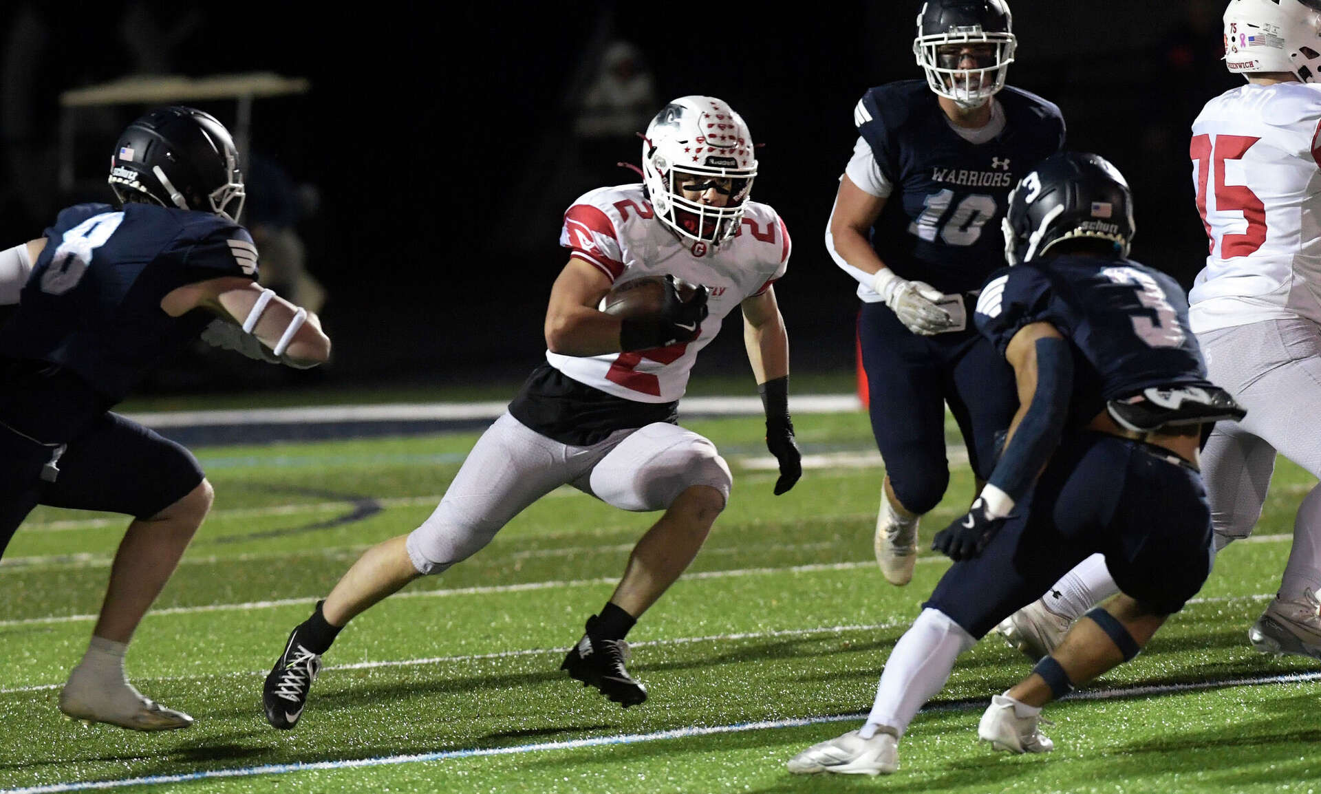 Wilton football upsets Greenwich in battle of Top 10 fooball teams