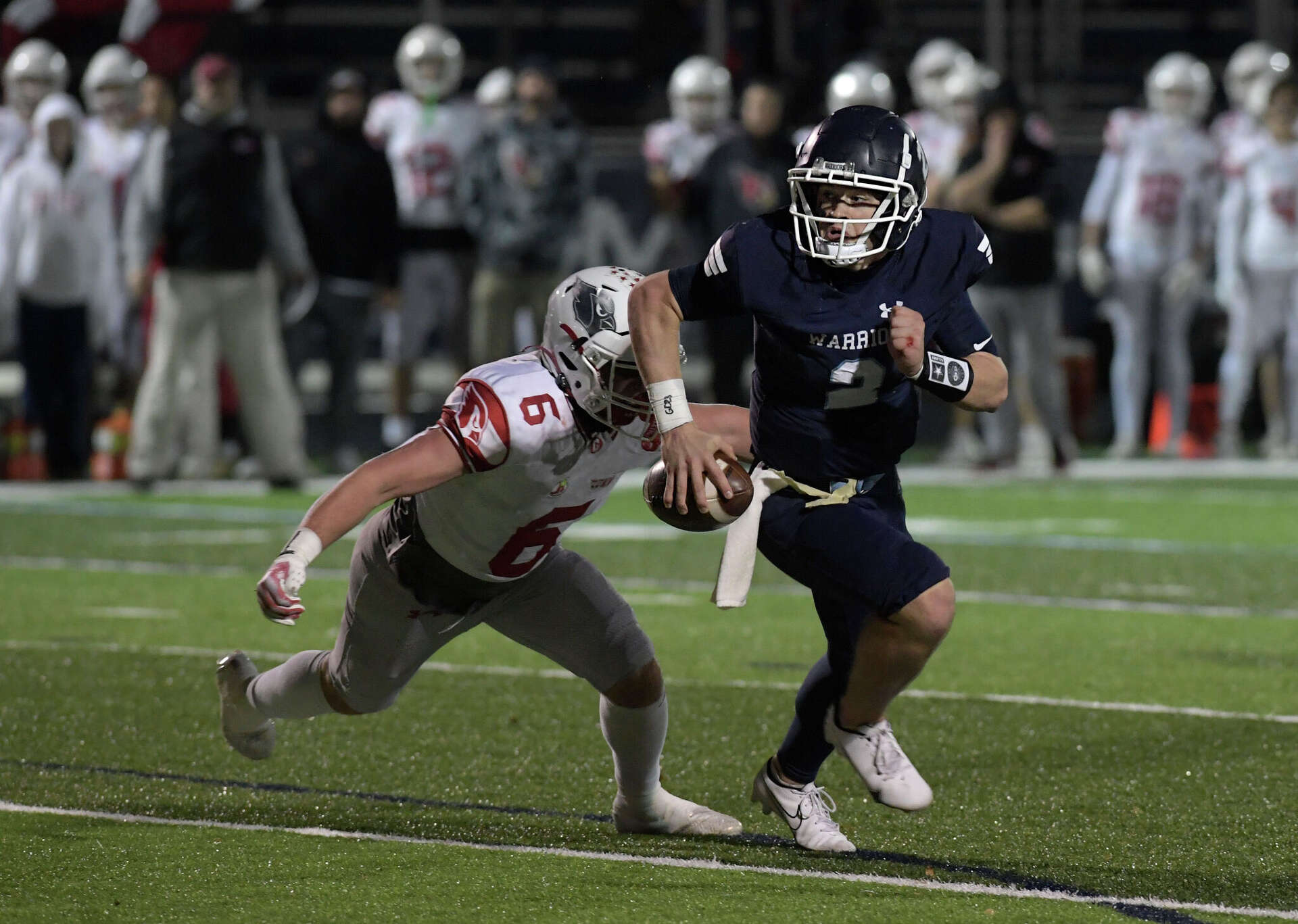 Wilton football upsets Greenwich in battle of Top 10 fooball teams