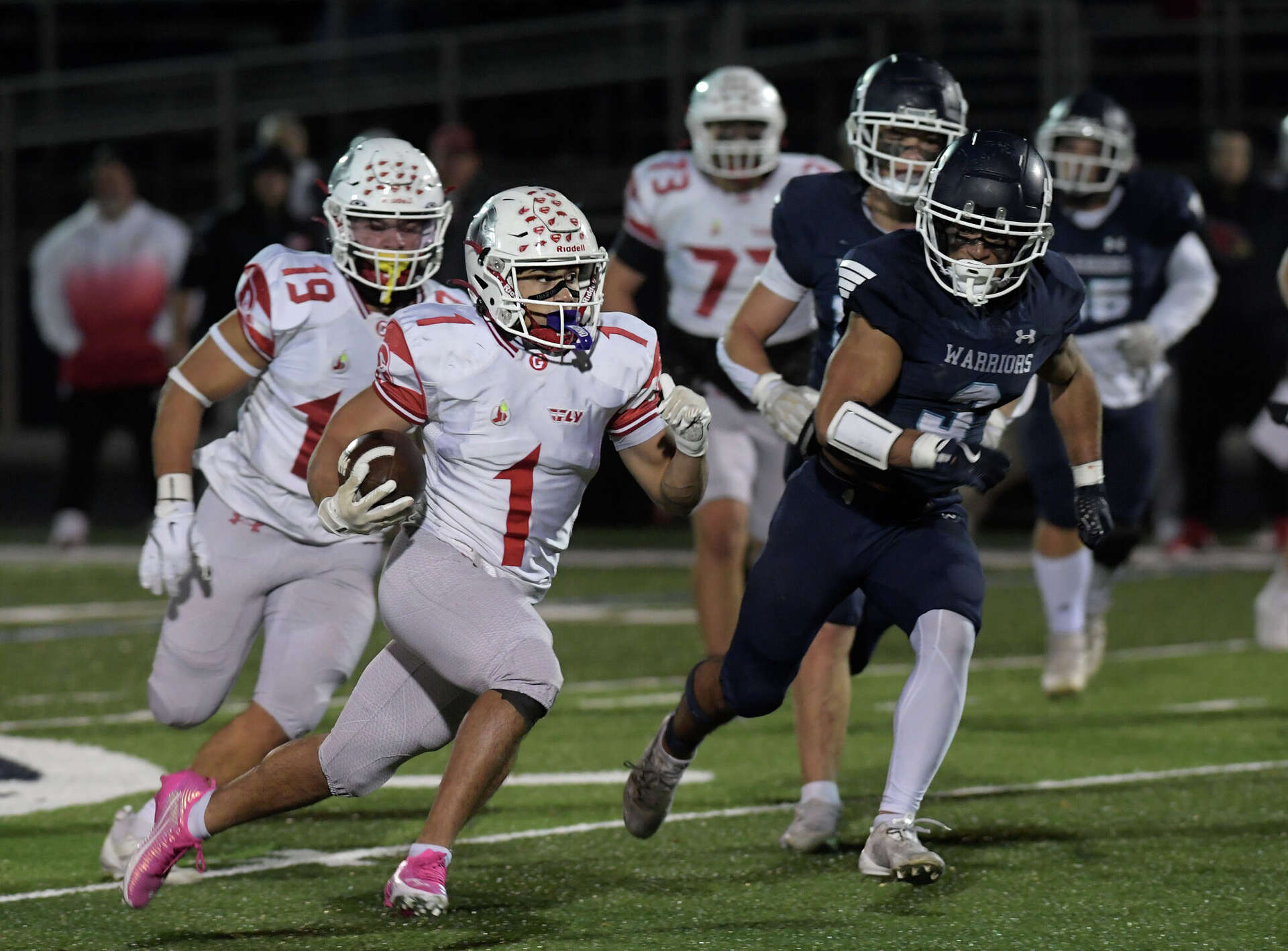Wilton football upsets Greenwich in battle of Top 10 fooball teams