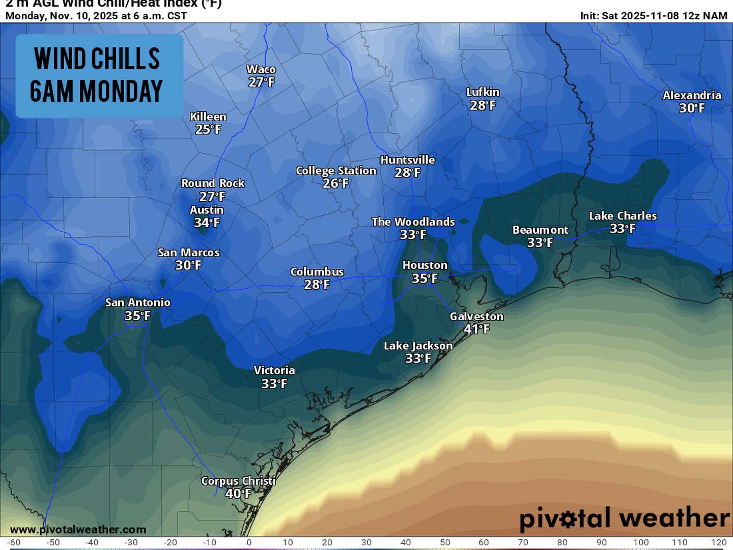 Houston temps set to plummet tonight. Here’s how cold it’ll get.