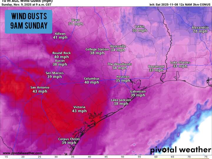 Houston temps set to plummet tonight. Here’s how cold it’ll get.