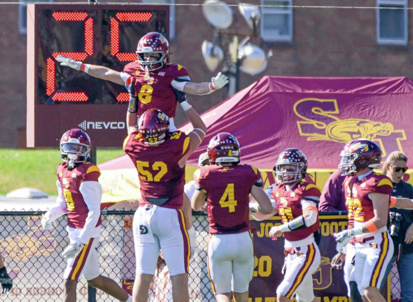 St. Joseph football beats Ludlowe for Joe Della Vecchia's 200th win