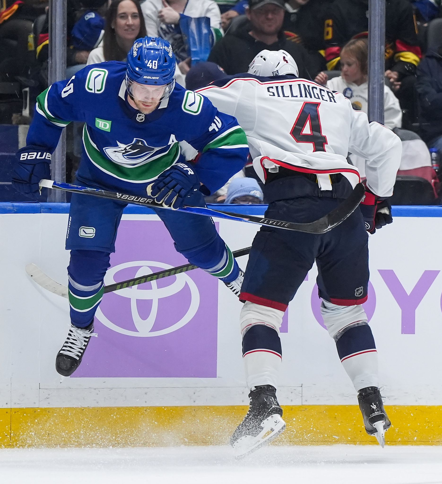 Boeser, Lankinen lead the Canucks to a 4-3 victory over the Blue Jackets