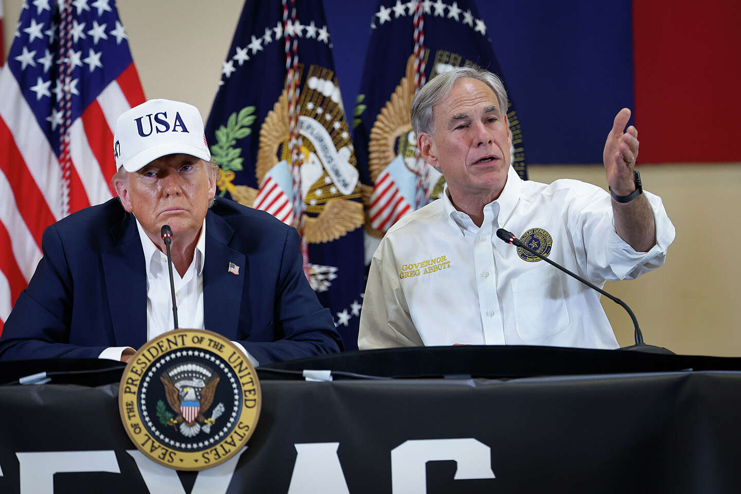 Greg Abbott fiery in reelection campaign launch event