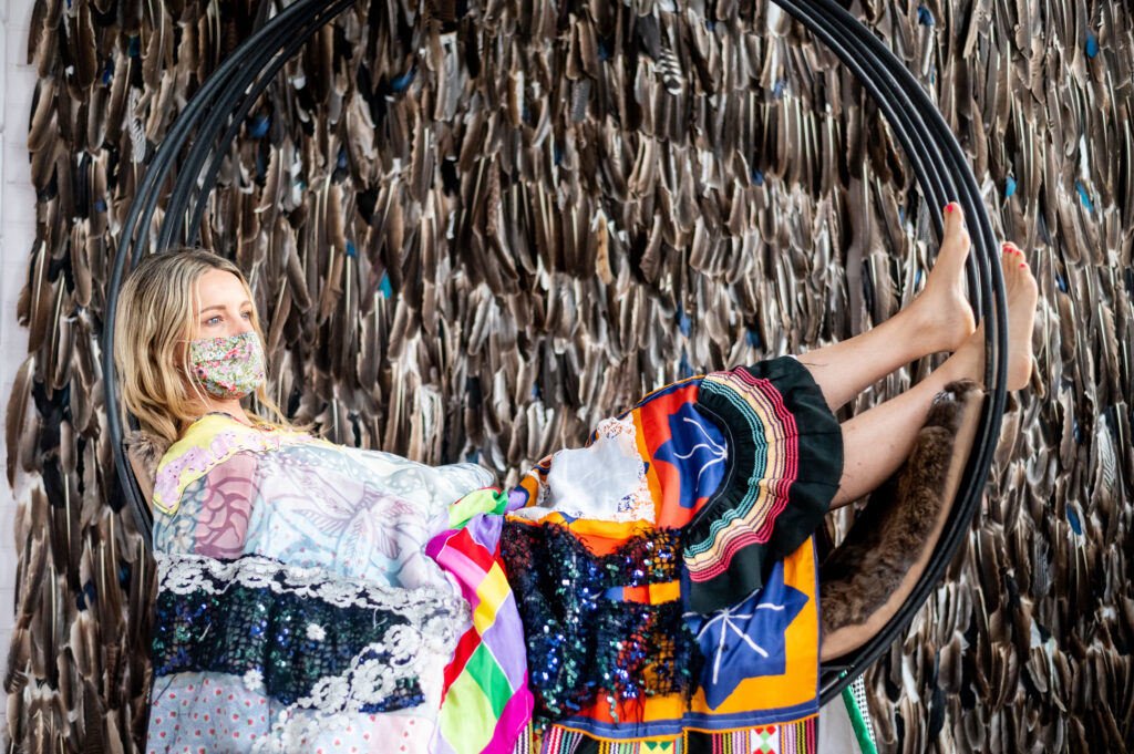 Danielle Mourning of San Francisco turns her home into an art installation