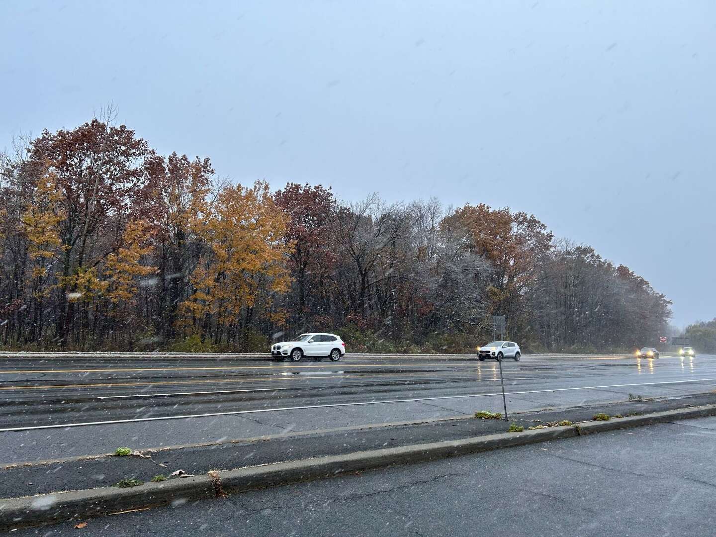 Albany area sees first 'noticeable' snowfall of the season