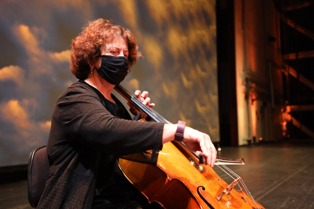 SF Symphony cellist's black dress heralds return to the stage