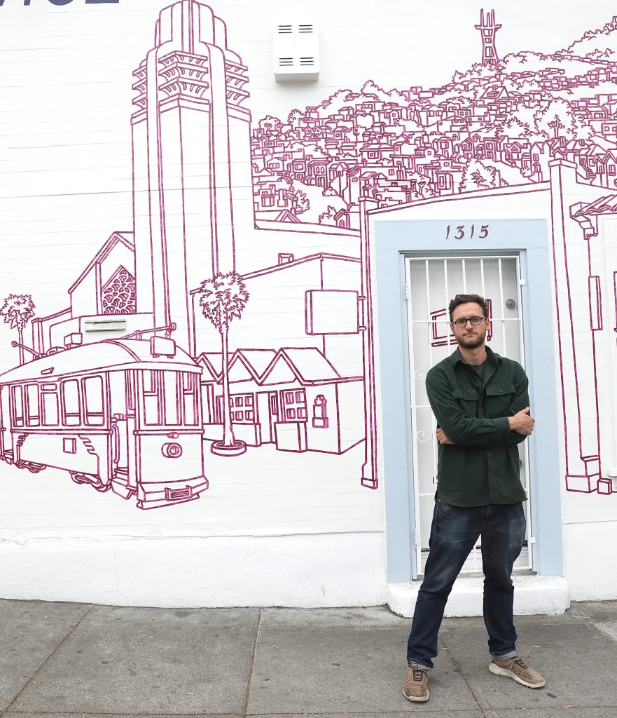 SF muralist Amos Goldbaum's draws a following with his T-shirt-mobile
