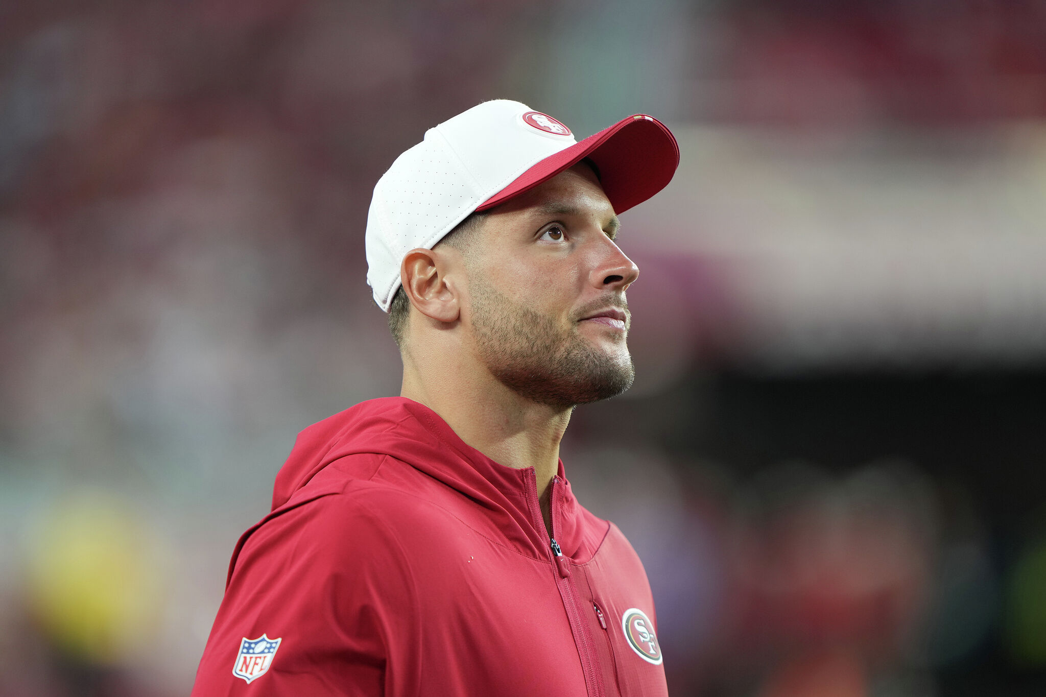 49ers' Nick Bosa spotted walking without crutches at Levi's Stadium