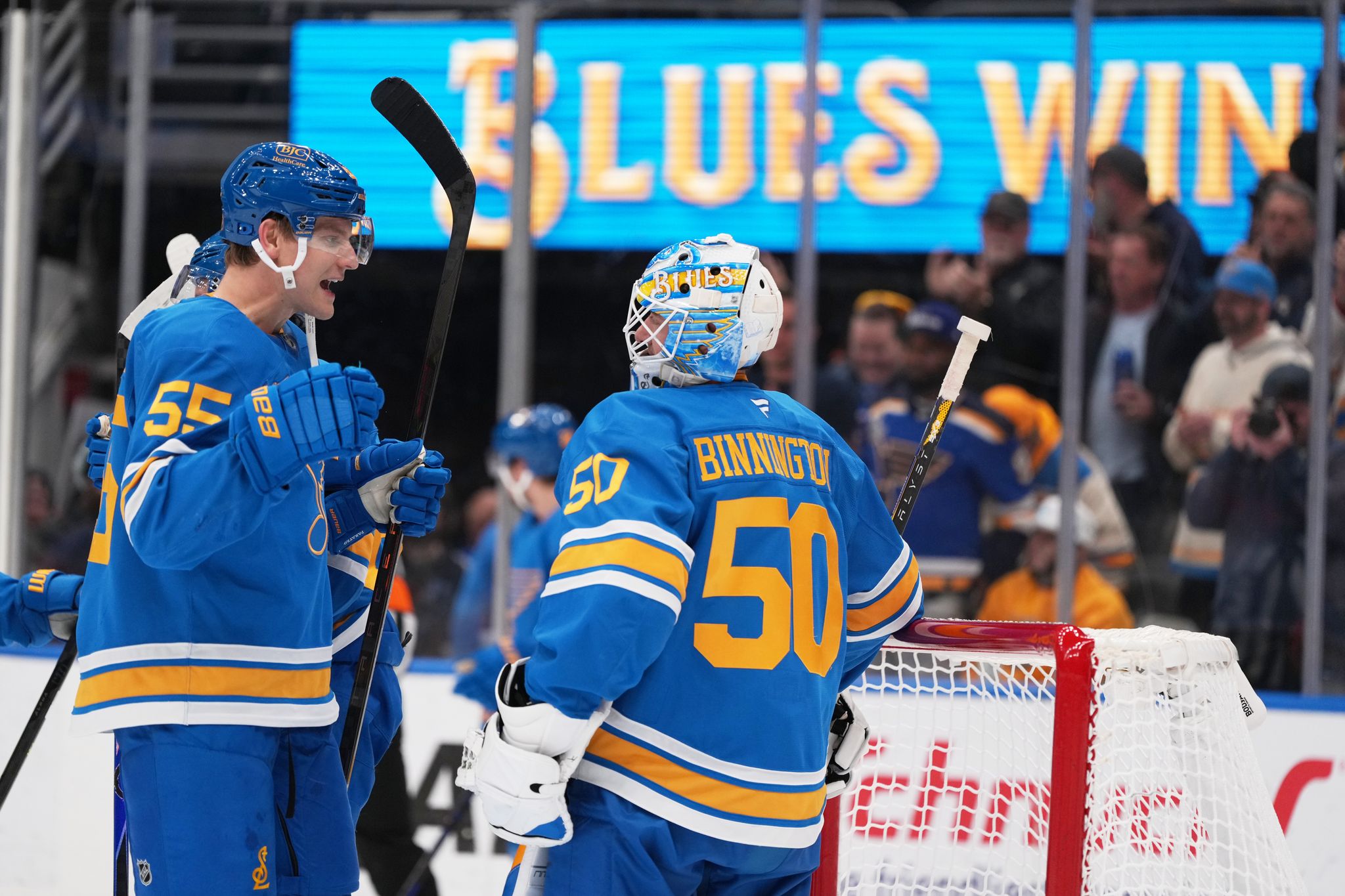 Jordan Binnington passes his agent for another Blues franchise record