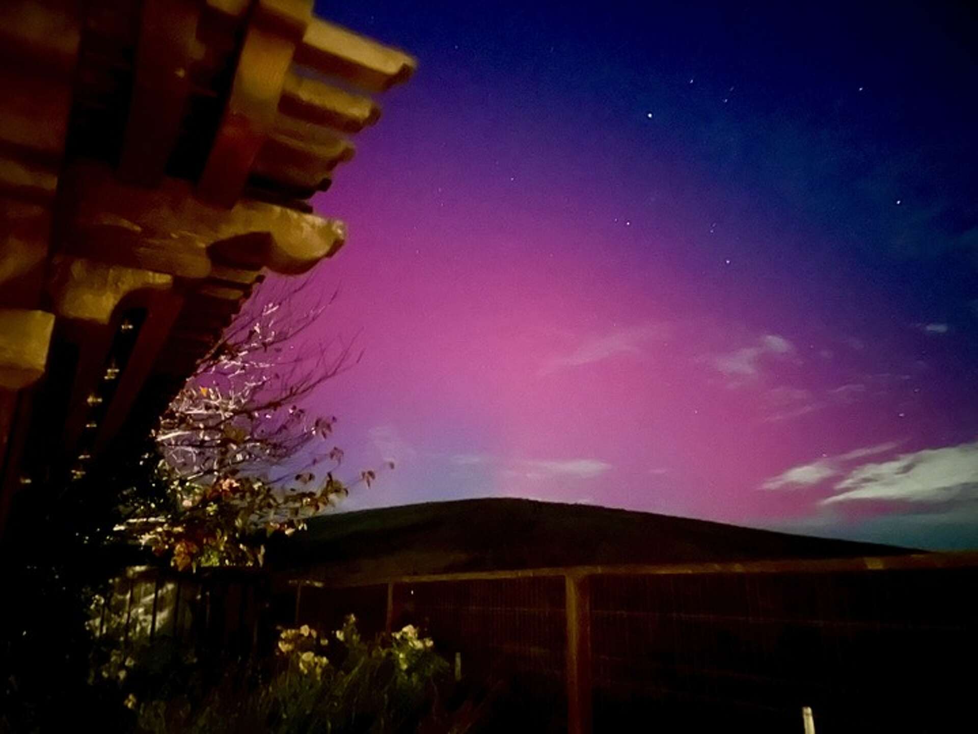 Northern lights visible over California amid geomagnetic storm