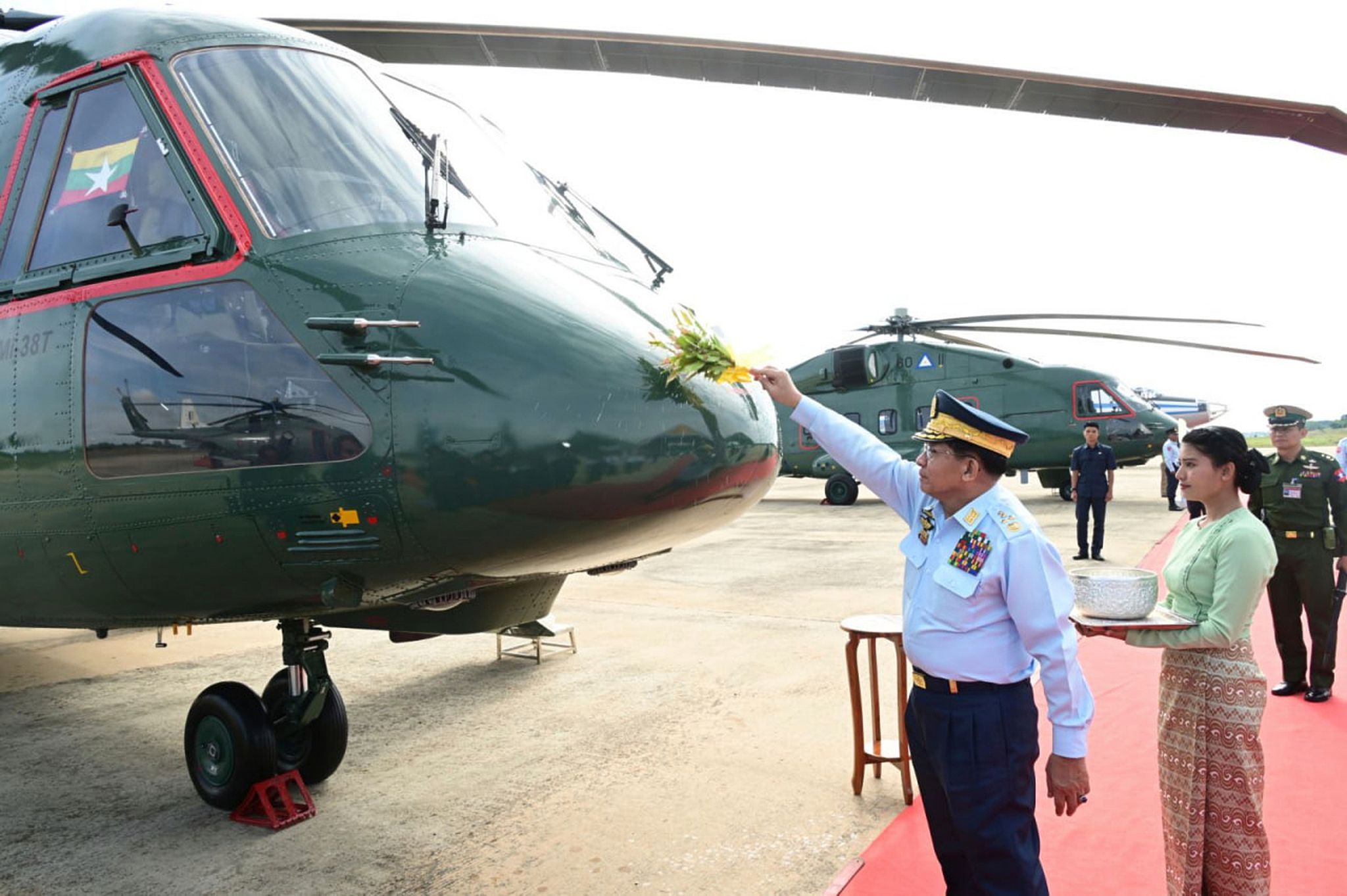 Myanmar military takes delivery of helicopters and aircraft from Russia ...