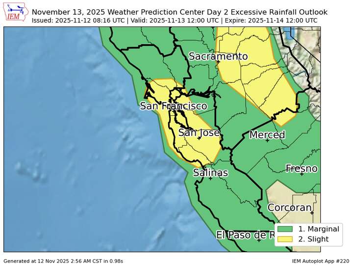 California atmospheric river to bring heavy rain, strong winds