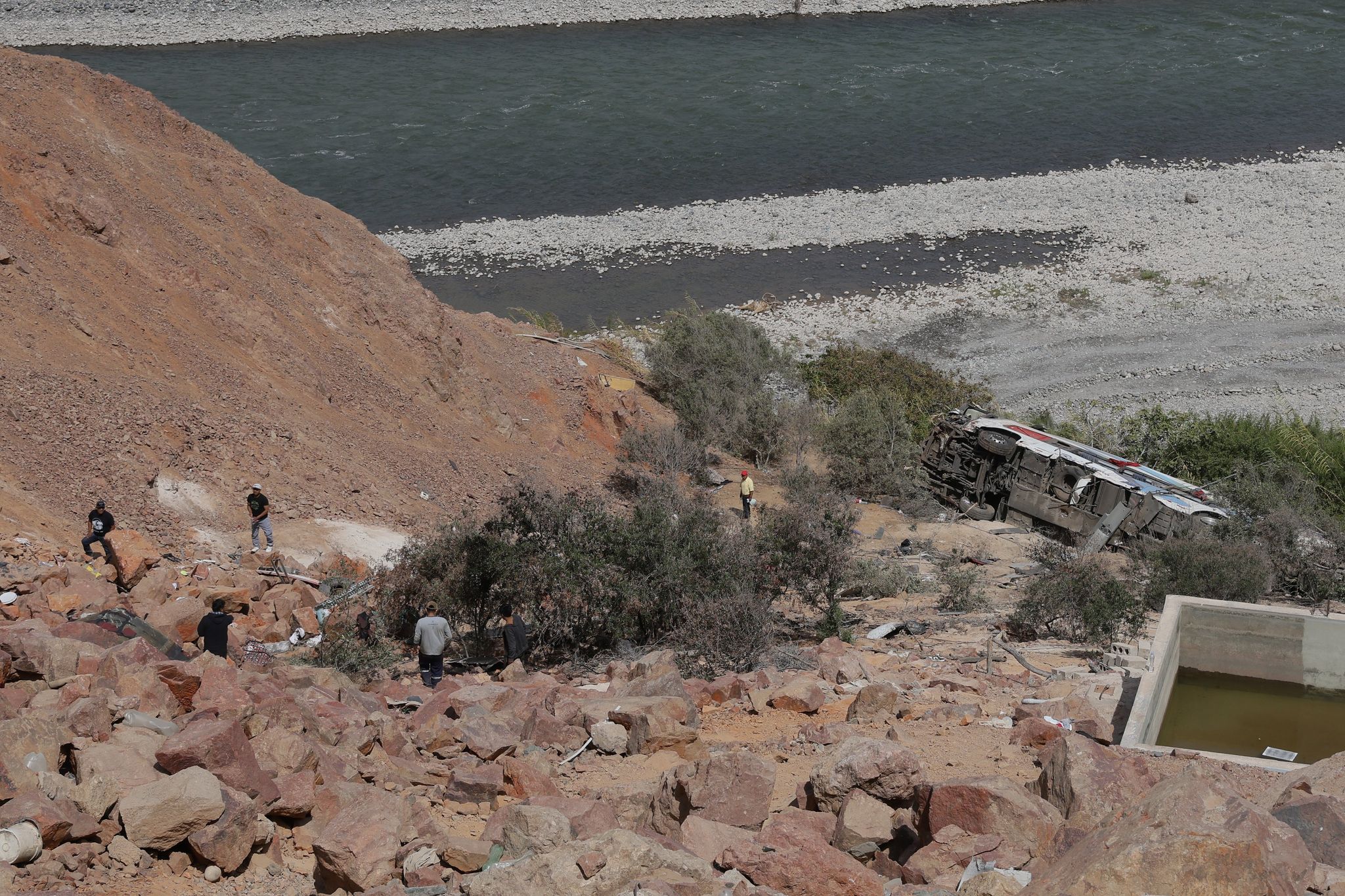 Passenger bus plunges into a ravine in southern Peru killing at least 37