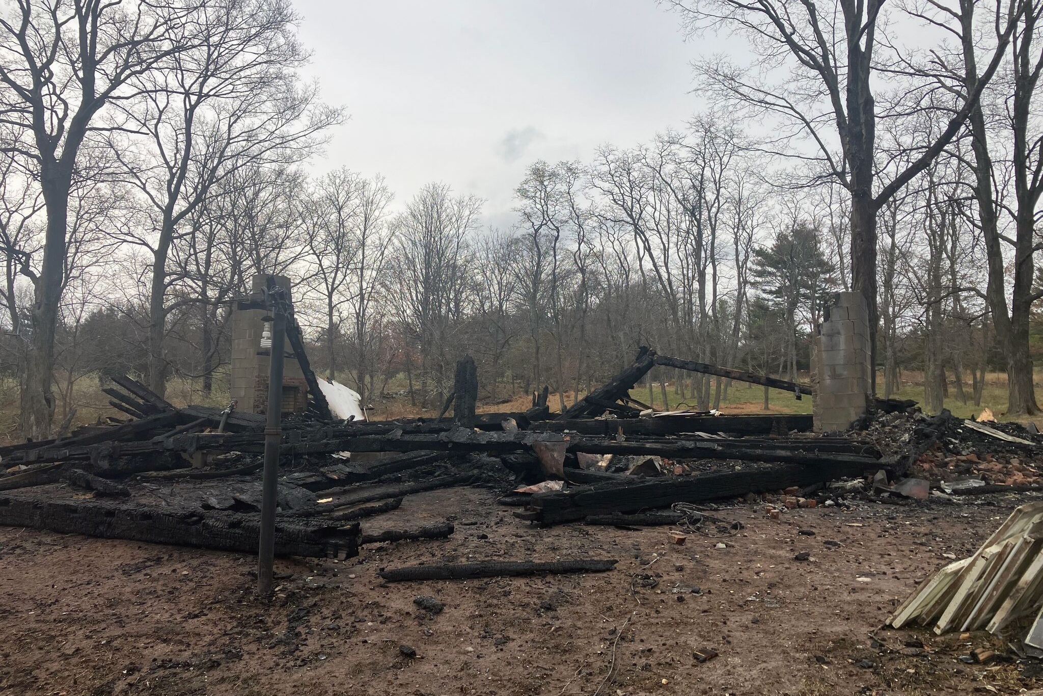 Vacant Greene County Colonial farmhouse destroyed in nighttime fire