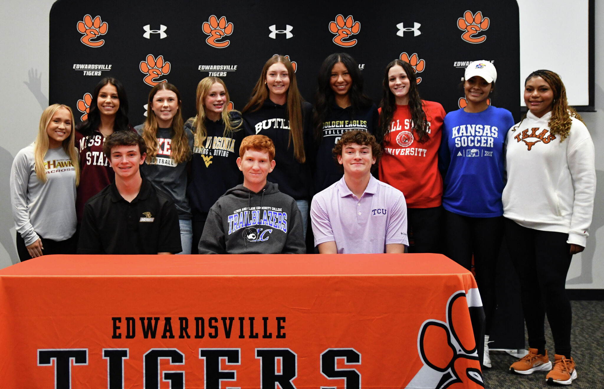 Edwardsville celebrates commitments of 12 student-athletes