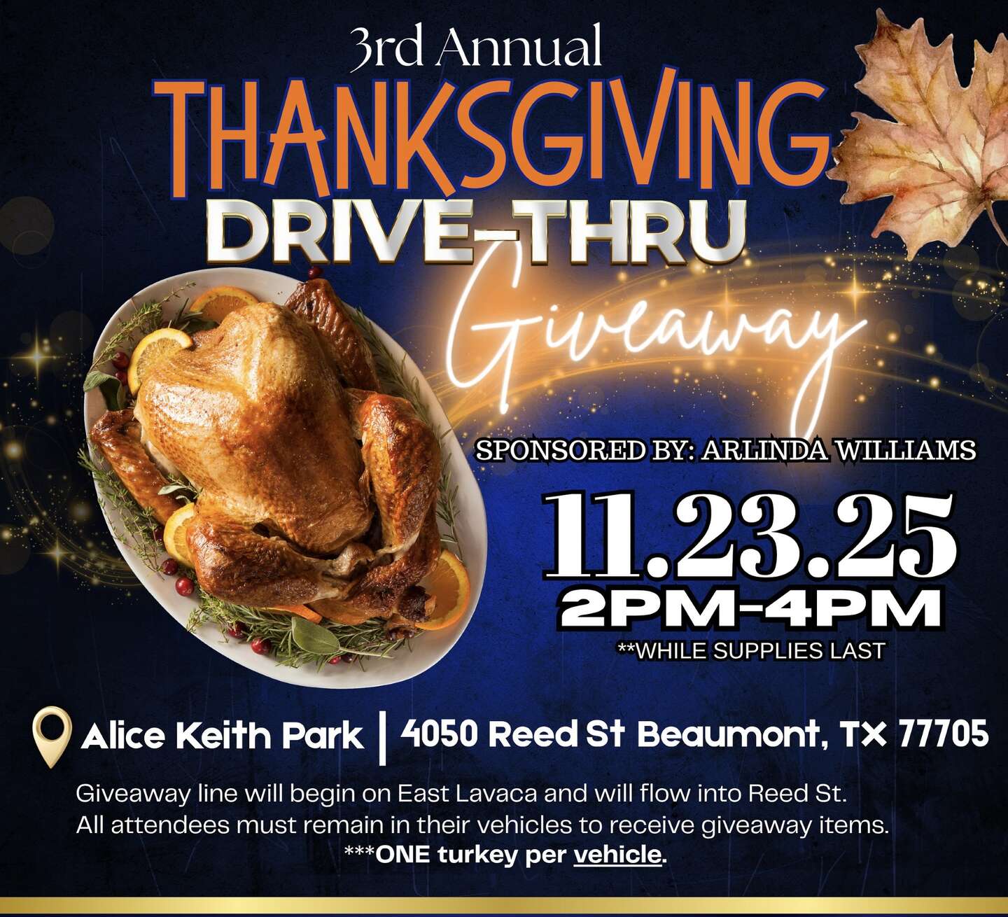Beaumont Thanksgiving drive-thru to help more than 300 families