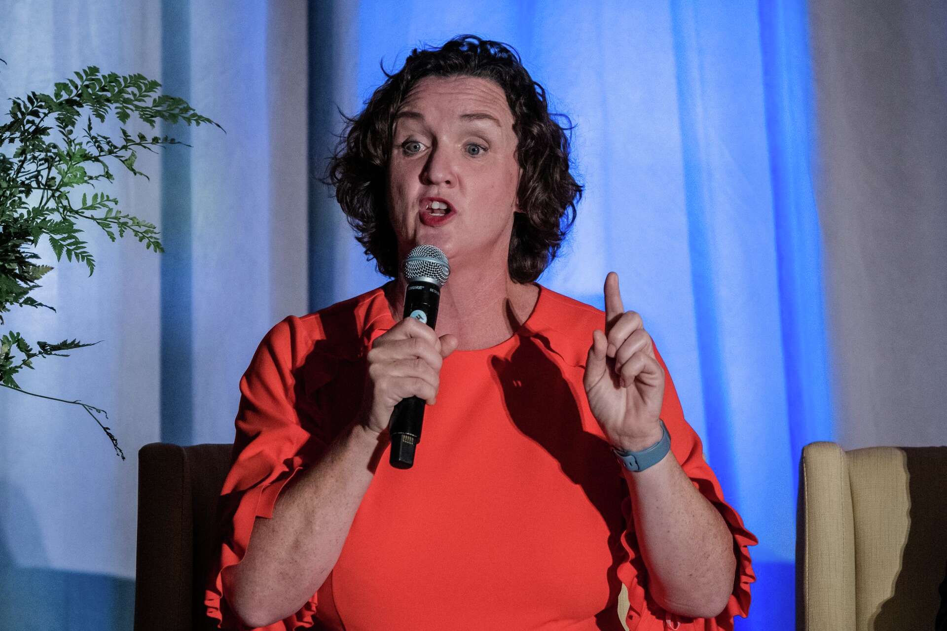 Katie Porter rose to fame owning CEOs. Now she’s winning some over