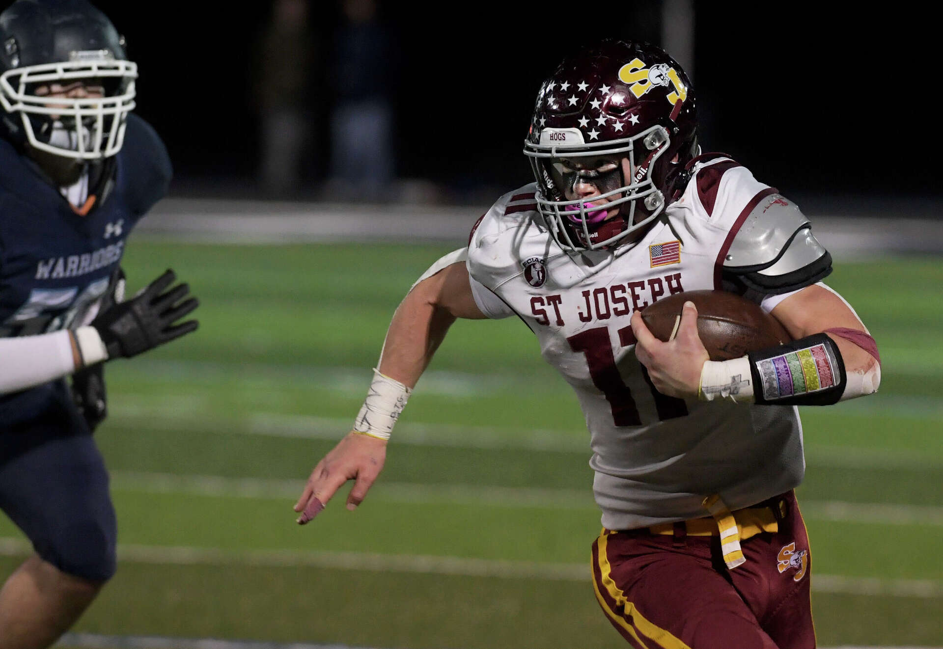 St. Joseph football upends Wilton behind defense, Finn Kilmartin