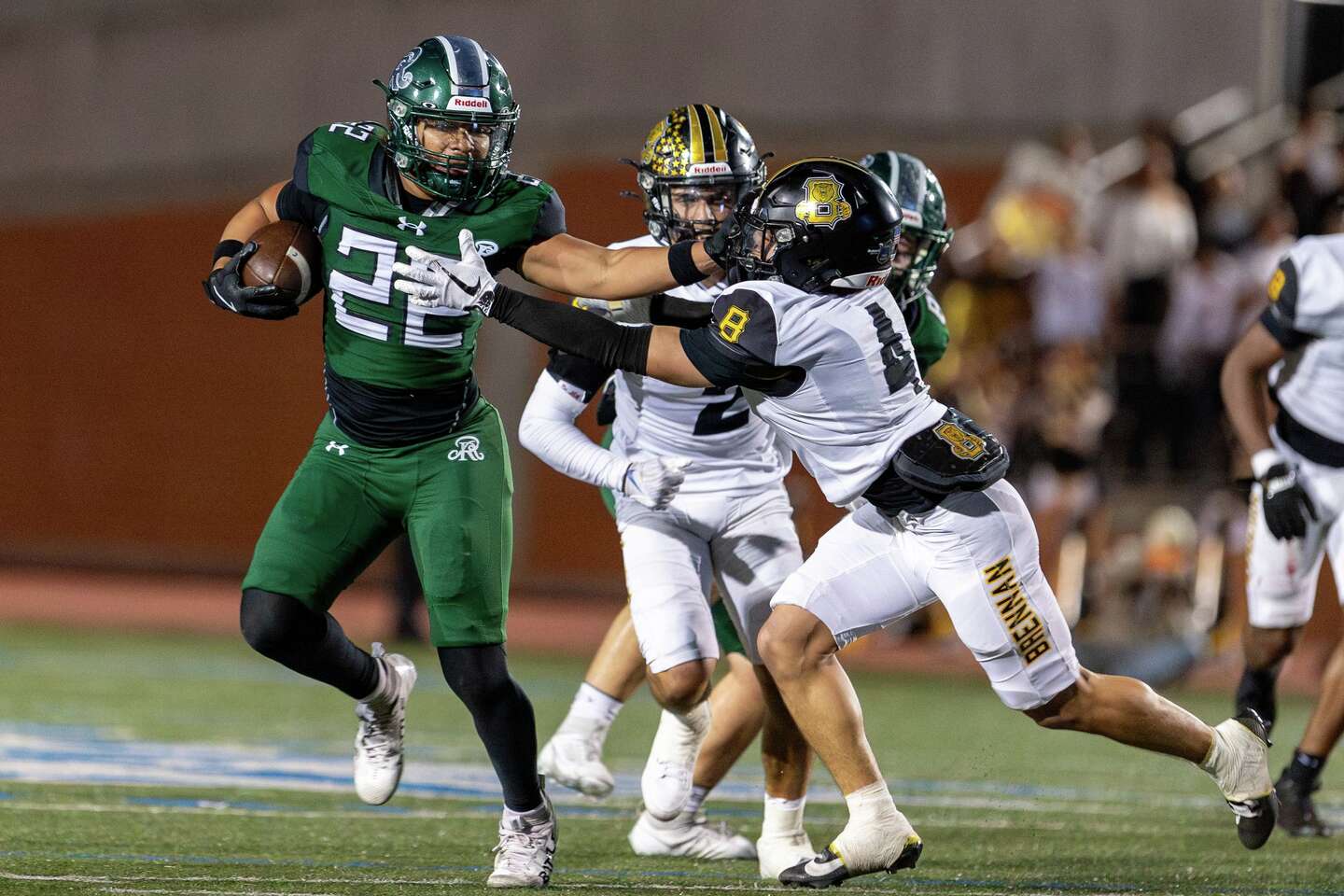 Brennan offense too much for Reagan in football playoffs