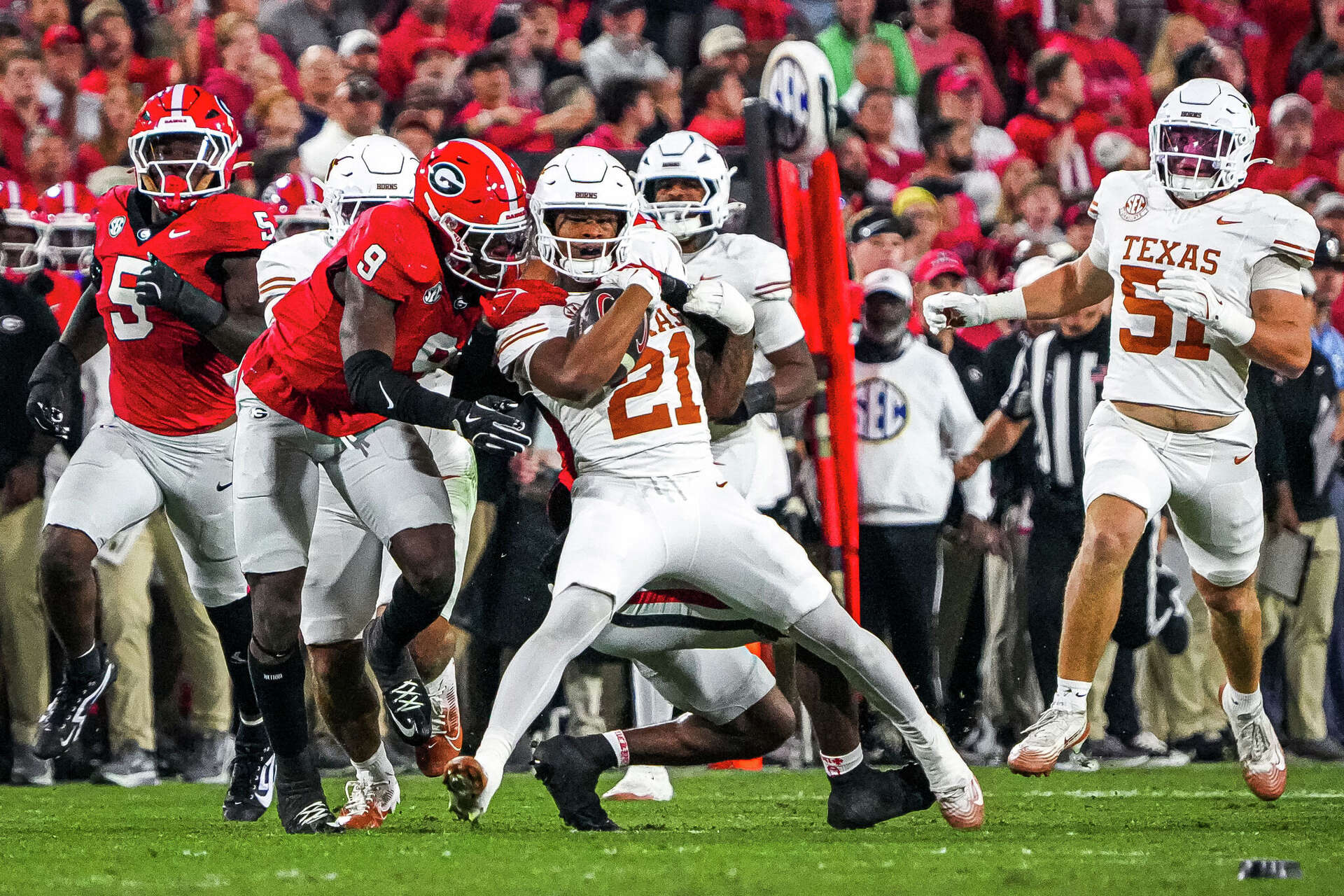 Texas football vs Georgia game score: Live updates, how to watch