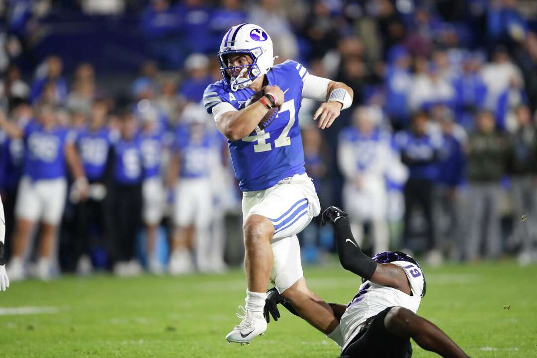 No. 12 BYU crushes TCU 44-13, snapping five-game skid against the ...