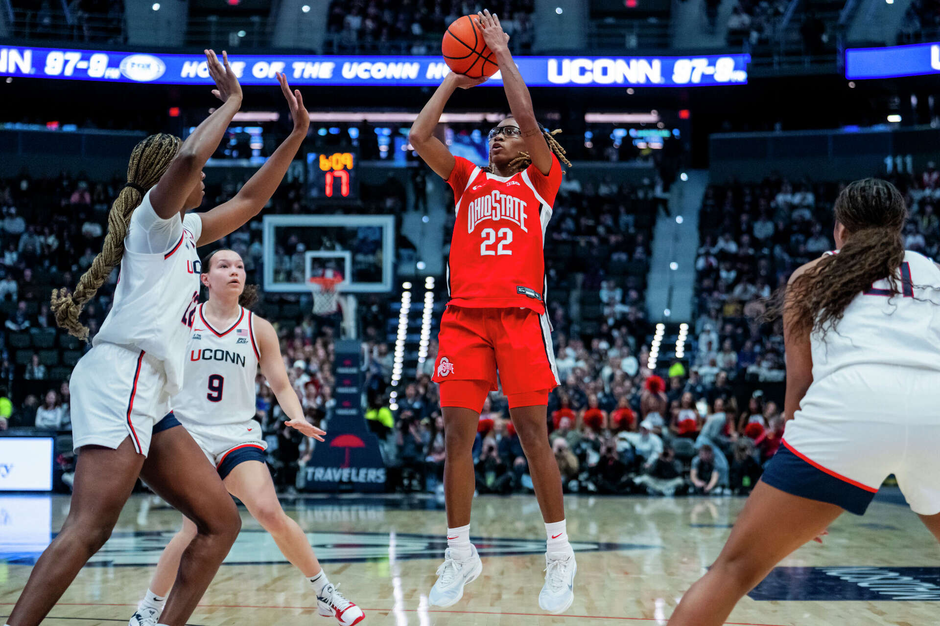 Sarah Strong dominates in UConn victory over Ohio State