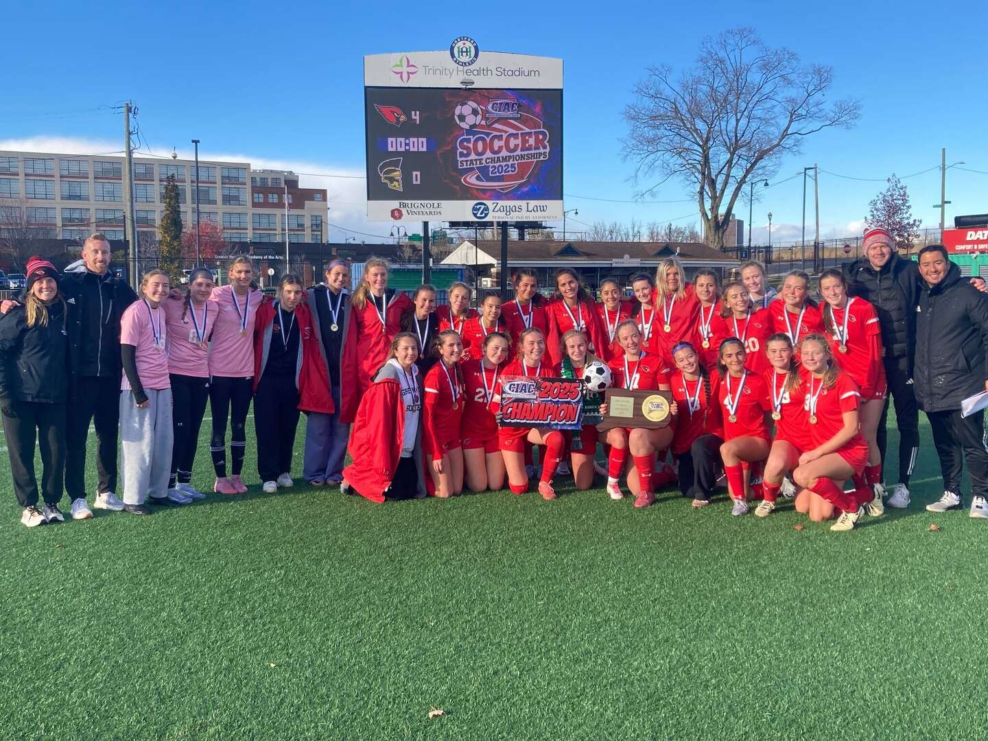 Greenwich defeats Amity in CIAC Class LL girls soccer championship