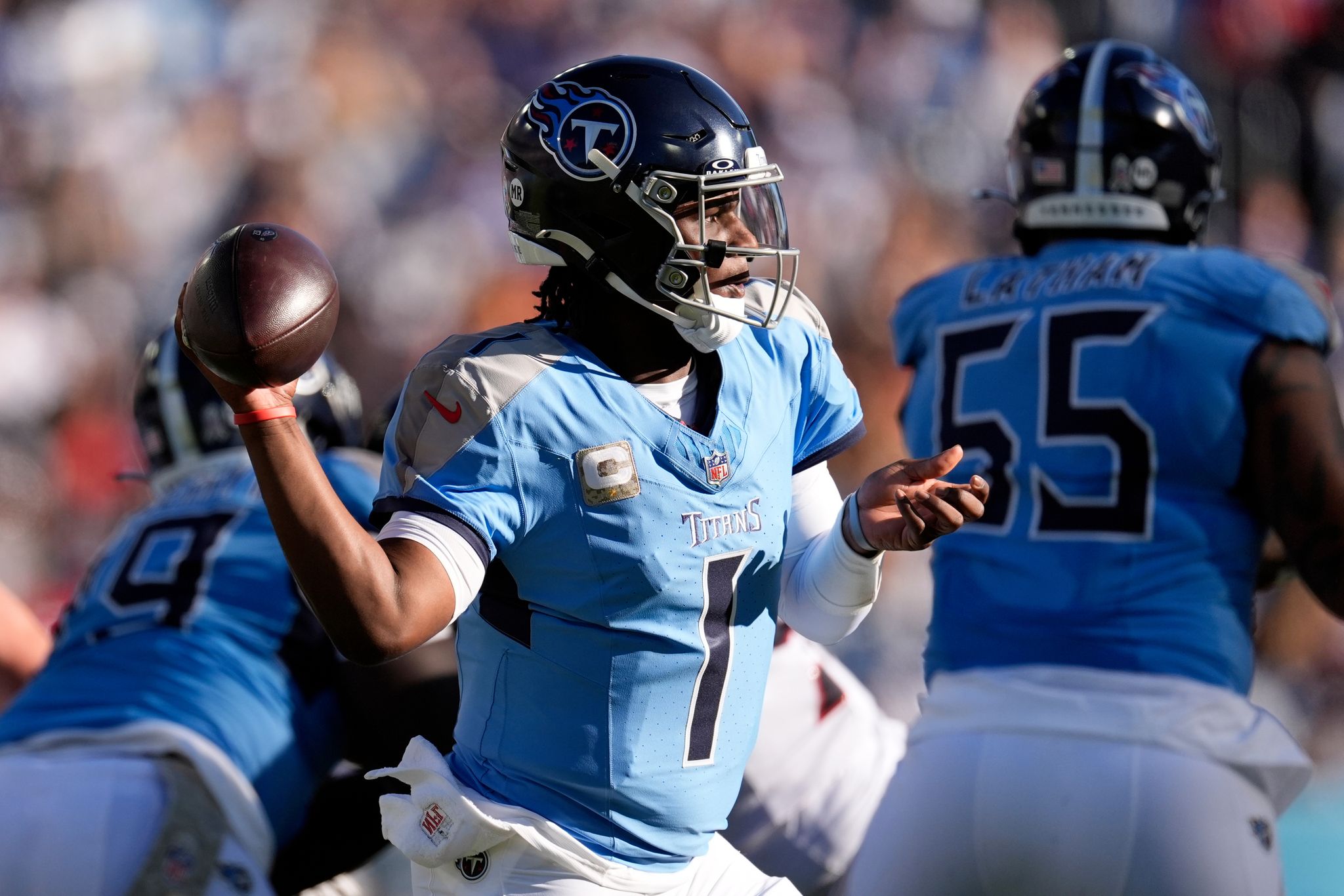 Injuries at wide receiver new challenge for the Titans and rookie QB ...